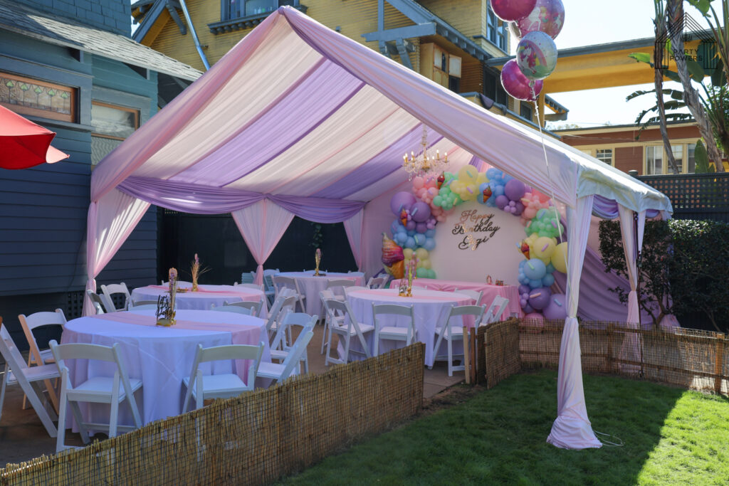 20’ Tent and Drapes - Party Powers Inc.