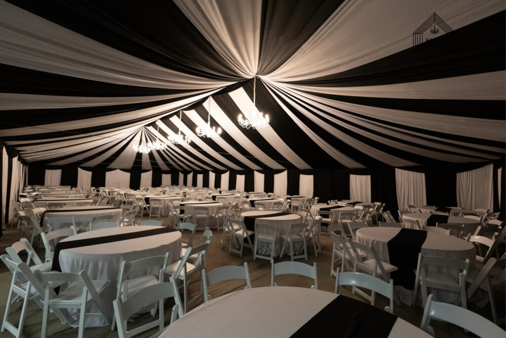 30' Commercial Tent & Drapes - Party Powers Inc.
